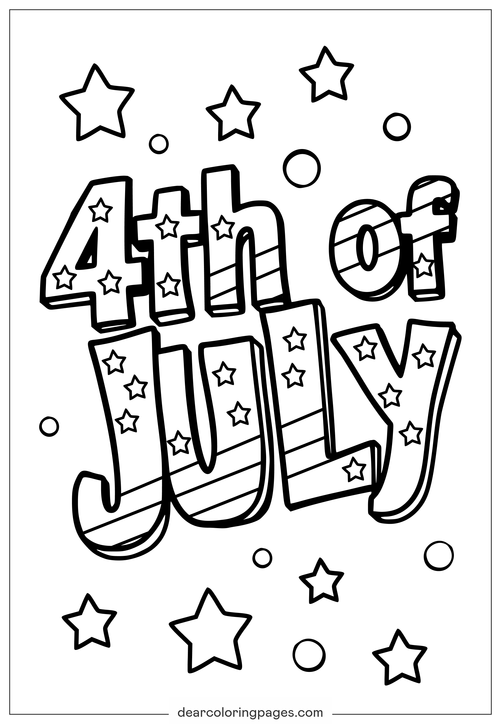 4th of July Coloring Pages - 21 Free Printable Coloring Pages