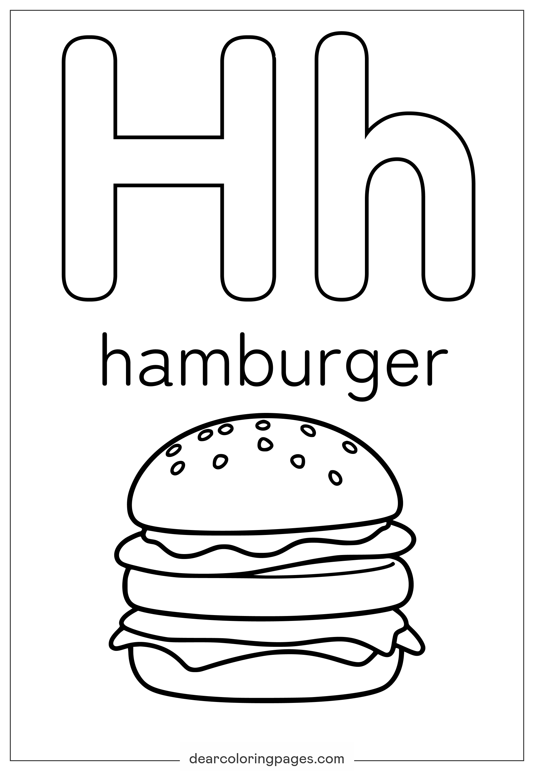 Letter H Coloring Pages - 13 Free Printable Coloring Pages