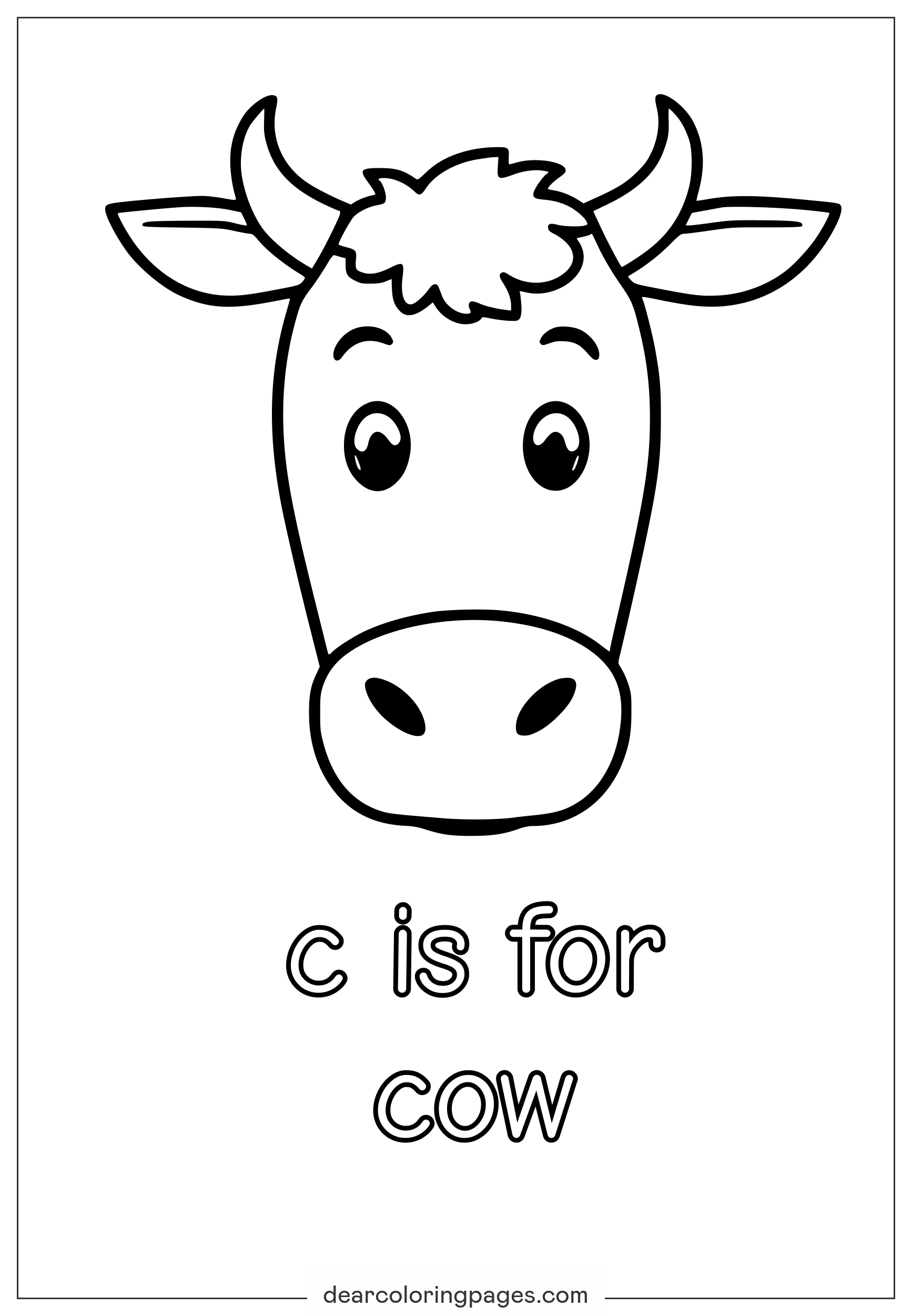 Desenhos para Colorir de Vaca - Designs Gratuitos para Imprimir