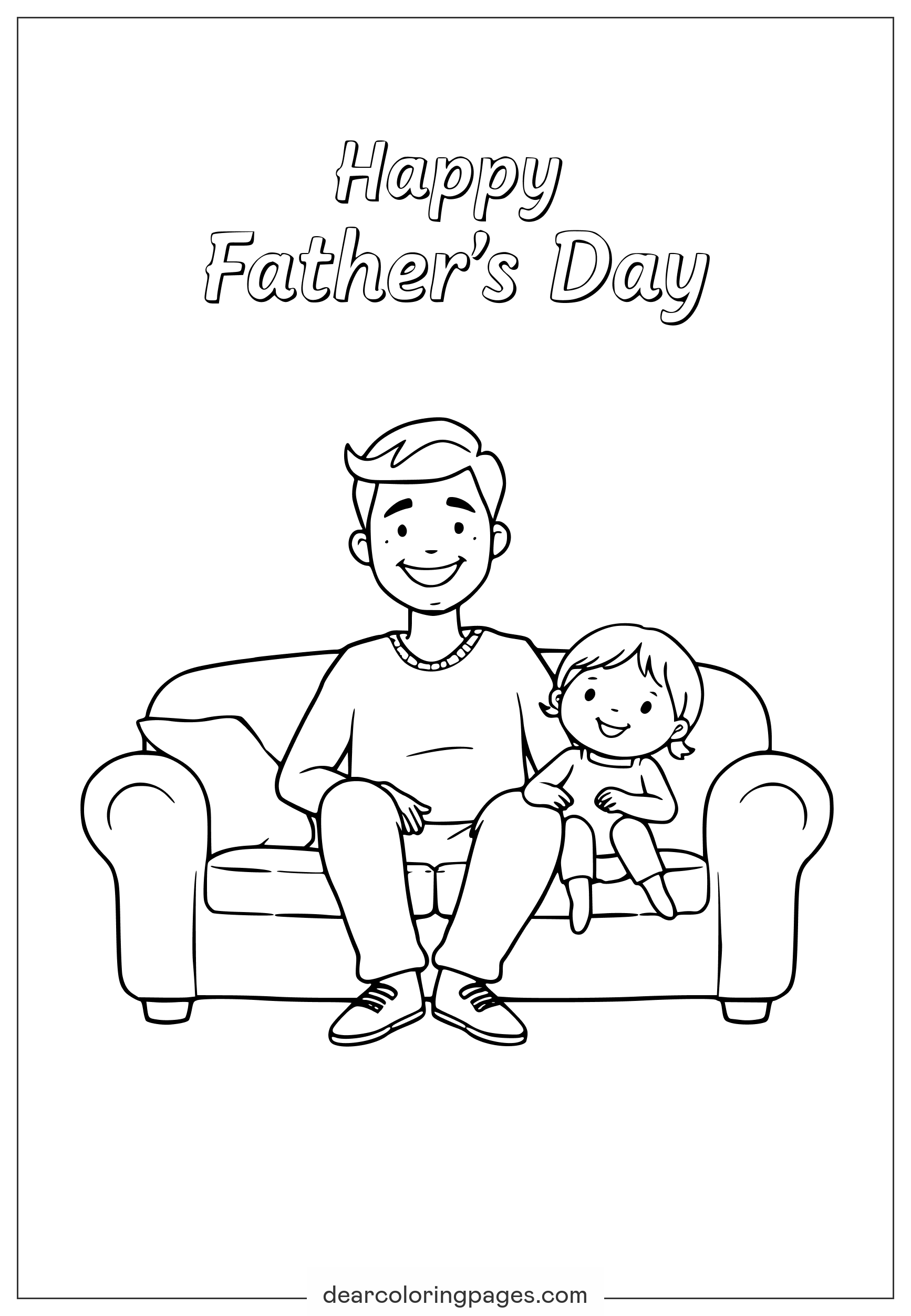 Father's Day Coloring Pages - 23 Free Printable Coloring Pages