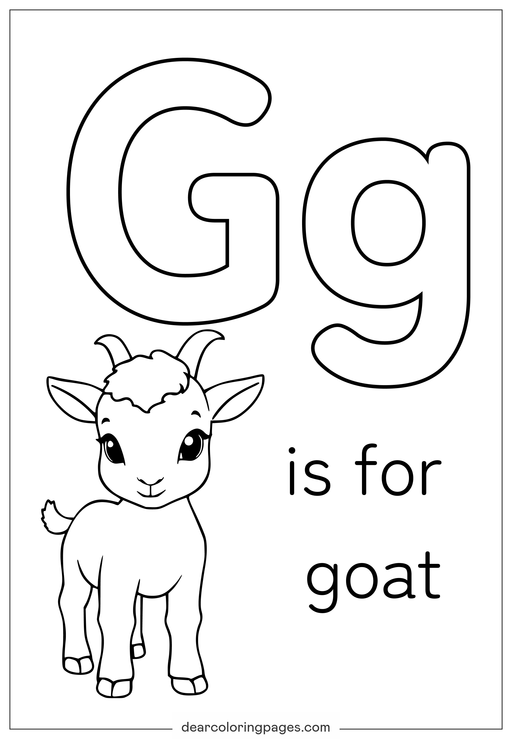 Letter G Coloring Pages - 13 Free Printable Coloring Pages