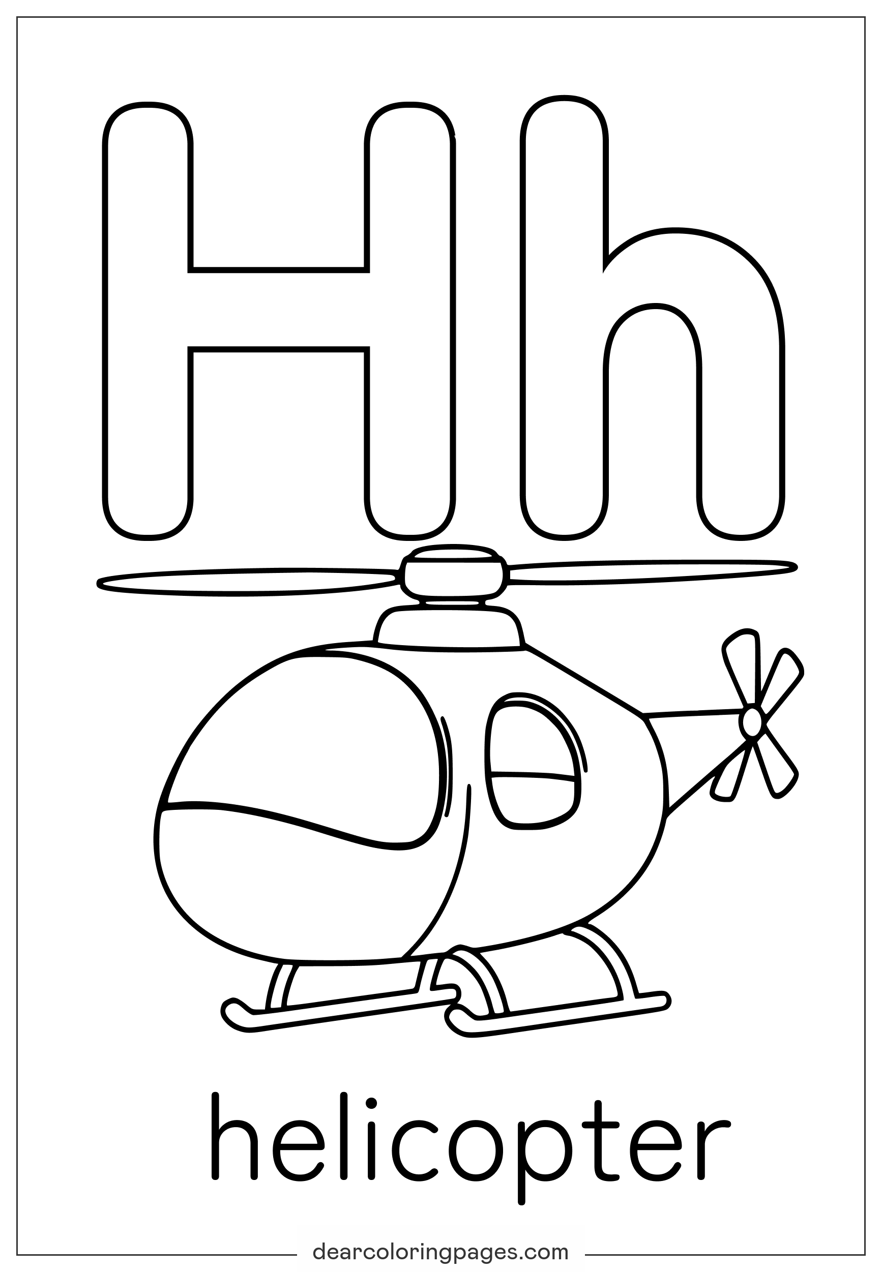 Letter H Coloring Pages - 13 Free Printable Coloring Pages