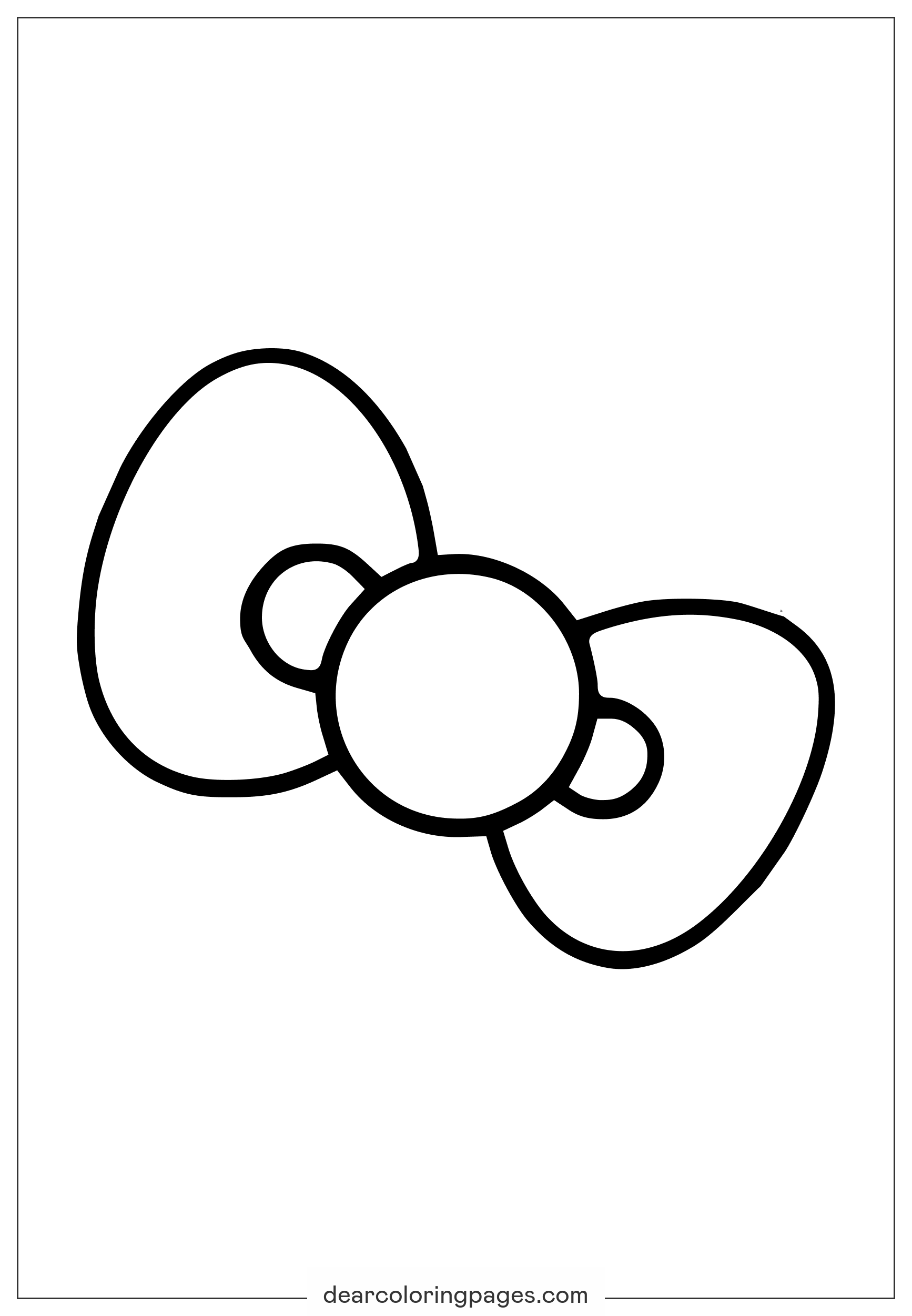 Hello Kitty Bow Cut Out