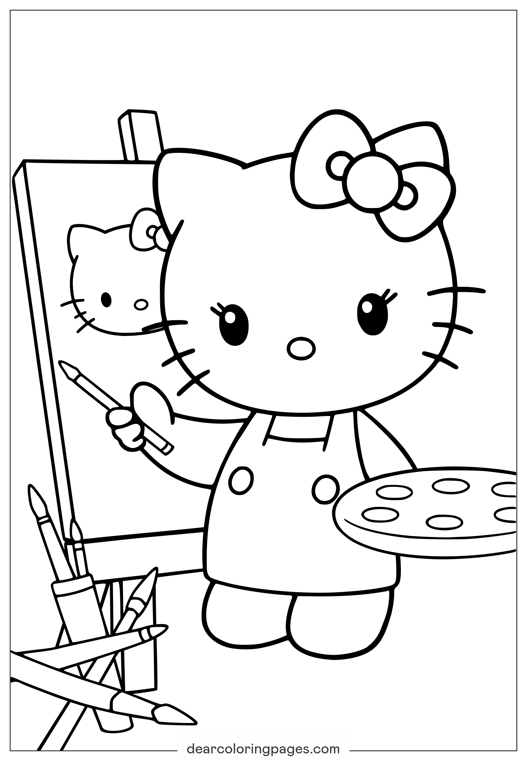 Hello Kitty塗色頁 - 67個免費設計，隨時下載