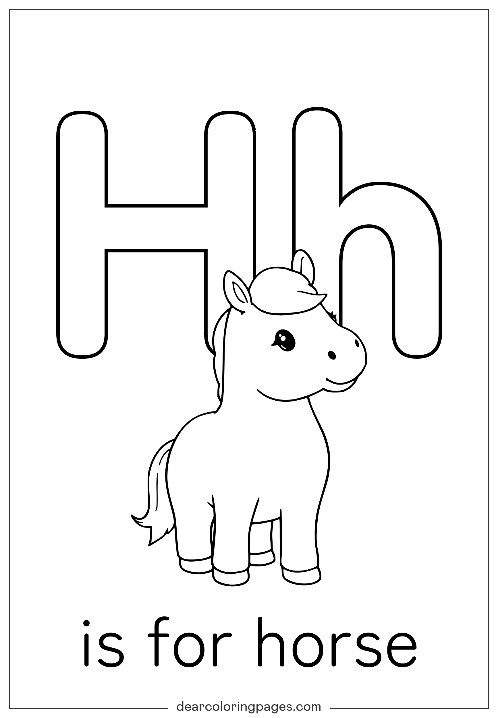 Letter H Coloring Pages - 13 Free Printable Coloring Pages