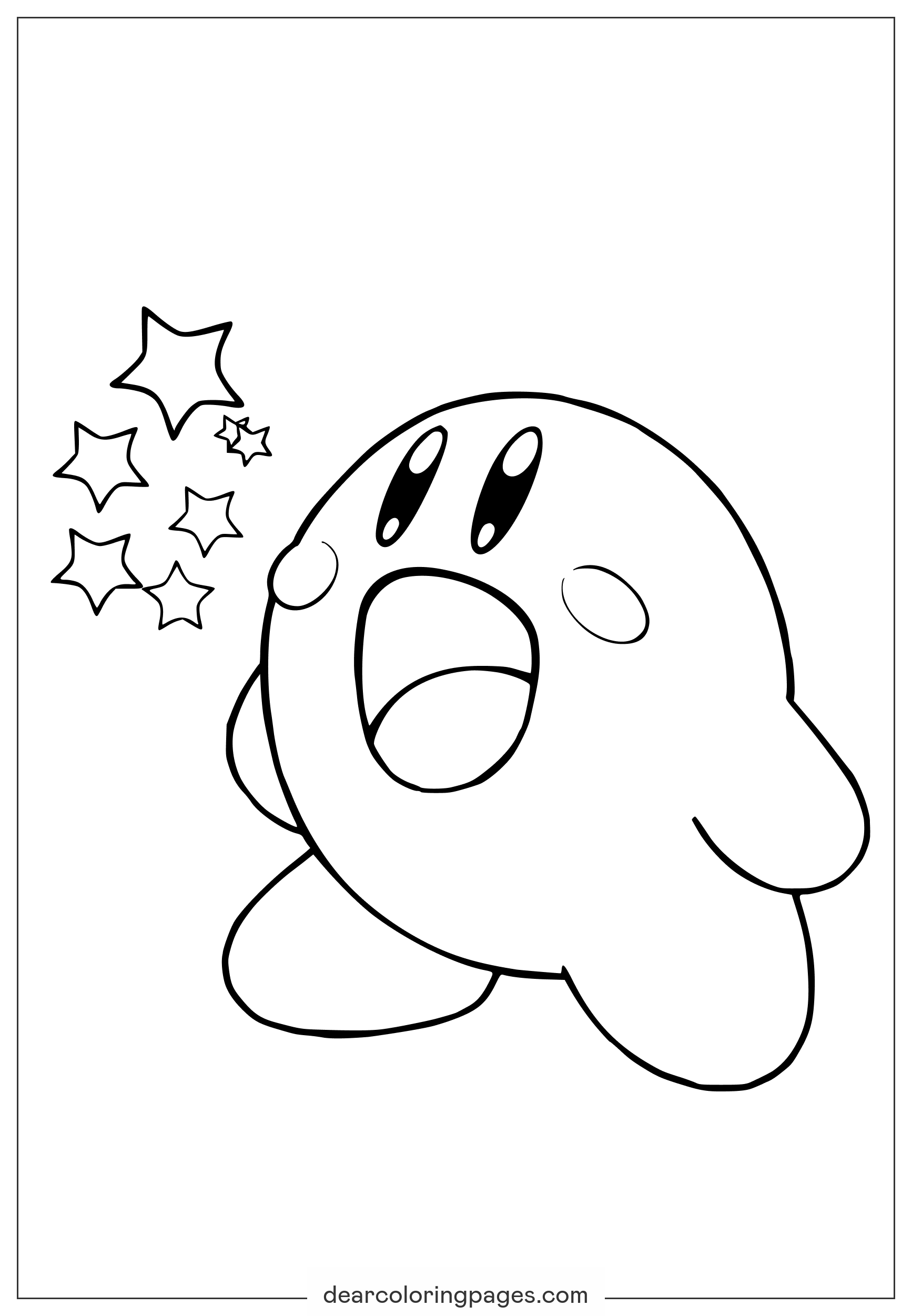 커비 색칠공부 - 15개의 무료 인쇄 가능한 생성 디자인