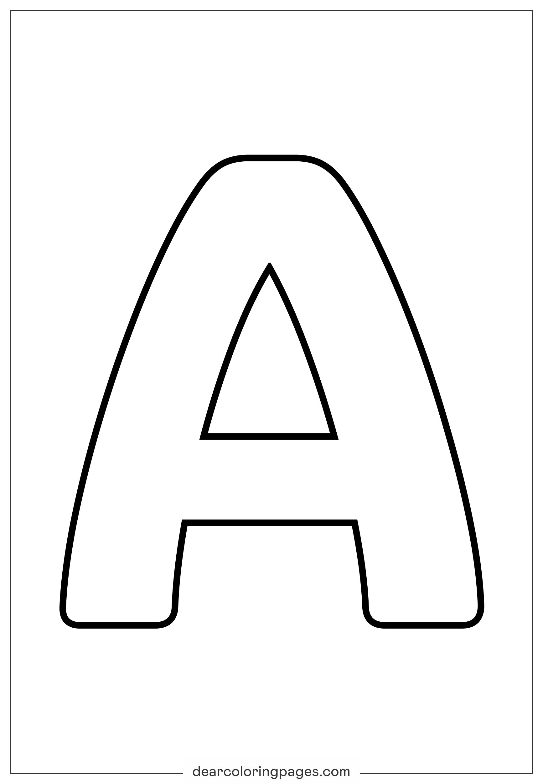 Disegni da Colorare di Lettera A - 12 Design Gratuiti