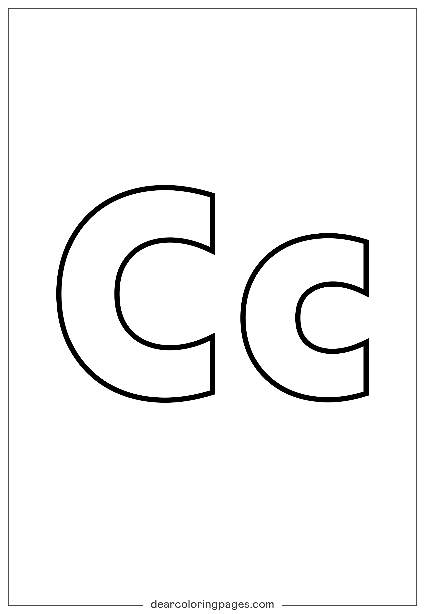 Letter C Coloring Pages - 14 Free Printable Coloring Pages