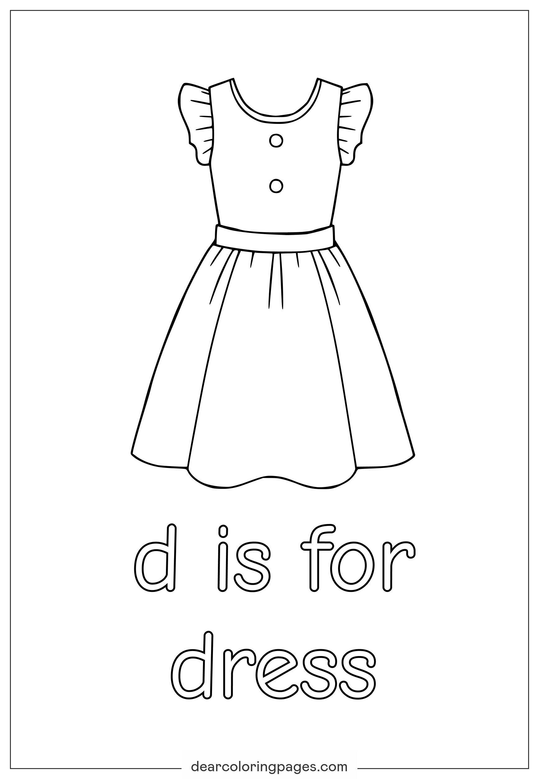 Letter D Coloring Pages - 13 Free Printable Coloring Pages