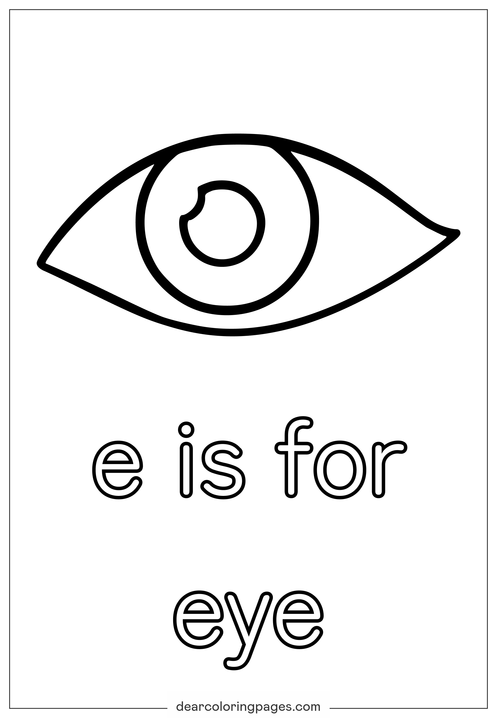 Letter E Coloring Pages - 13 Free Printable Coloring Pages
