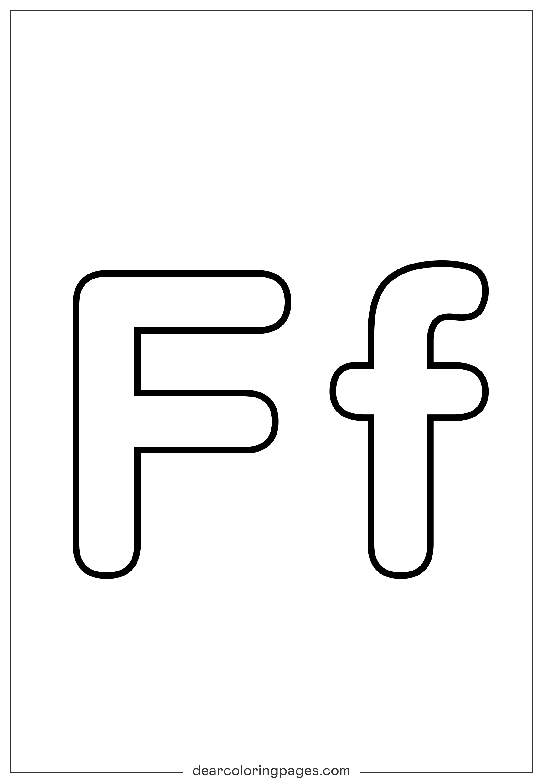 Letter F Coloring Pages - 13 Free Printable Coloring Pages