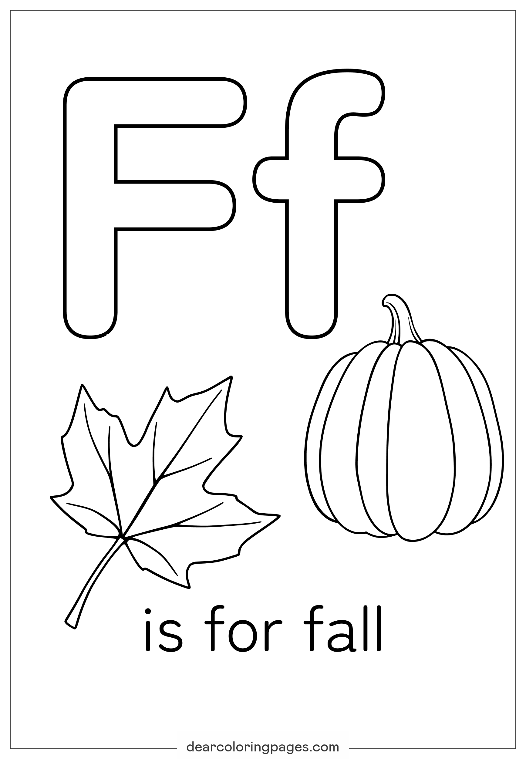 Letter F Coloring Pages - 13 Free Printable Coloring Pages