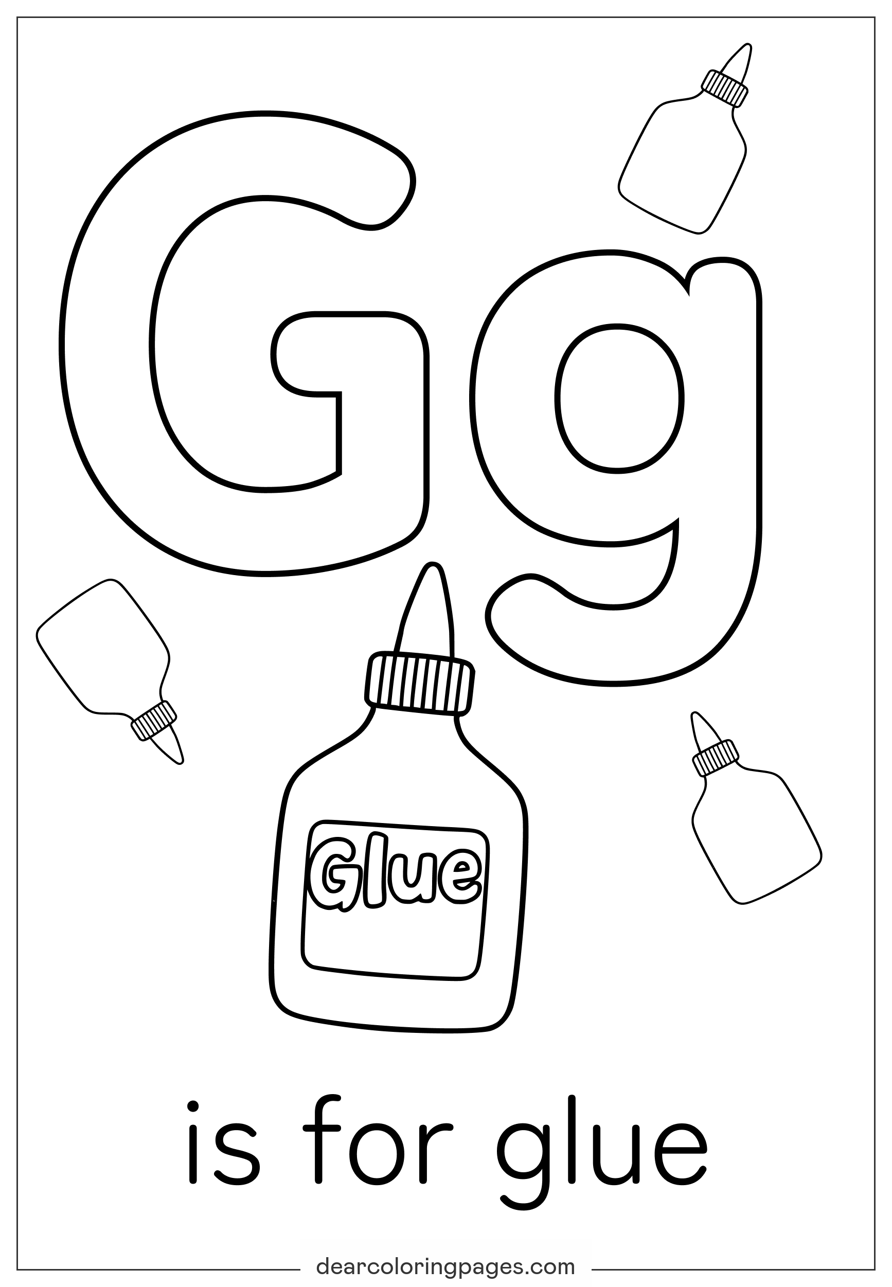 Letter G Coloring Pages - 13 Free Printable Coloring Pages