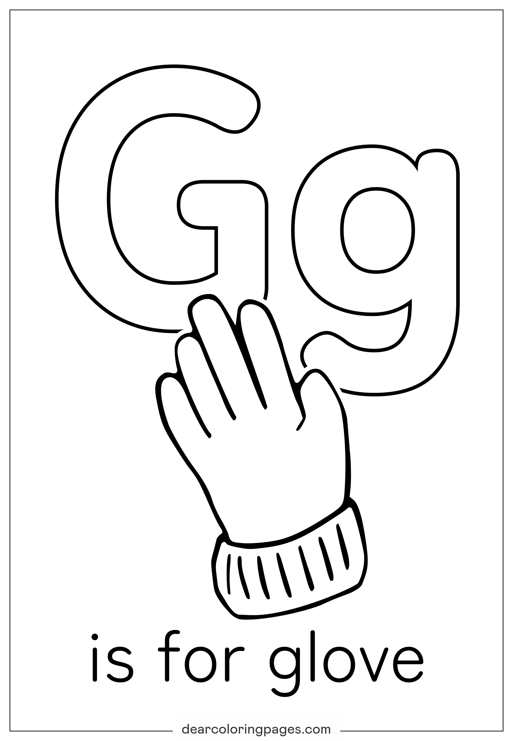 Letter G Coloring Pages - 13 Free Printable Coloring Pages