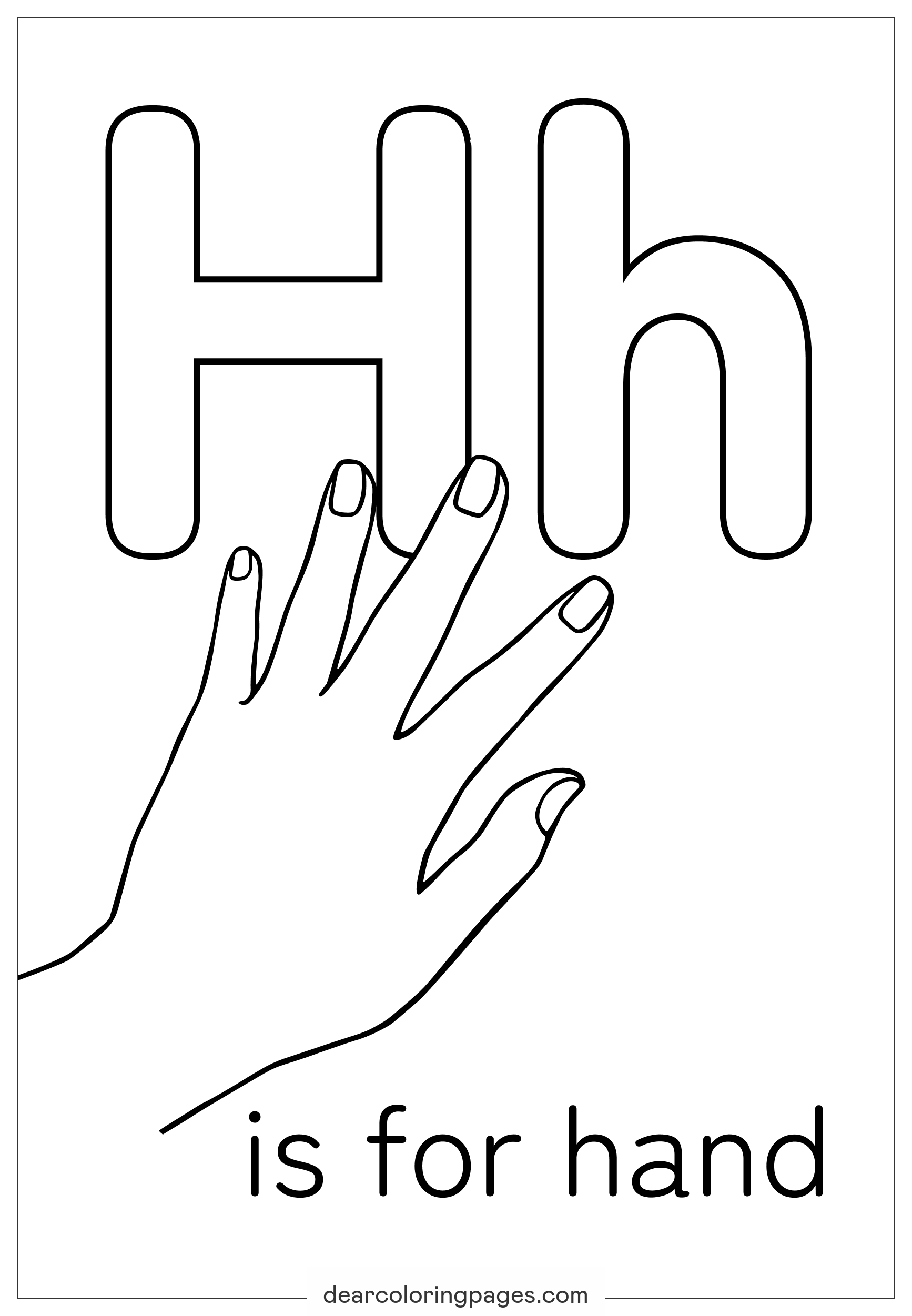 Letter H Coloring Pages - 13 Free Printable Coloring Pages