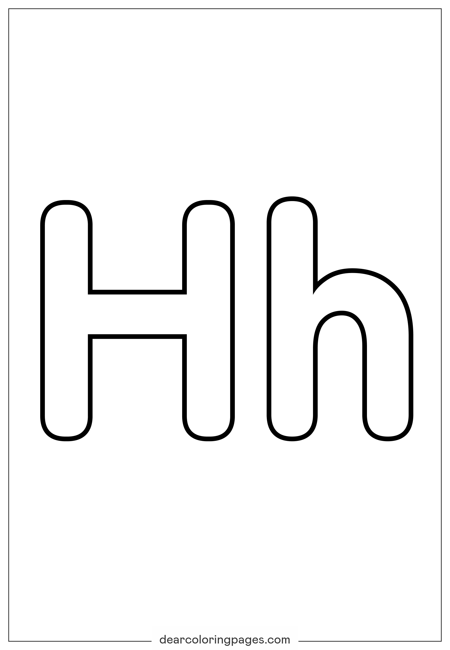 Letter H Coloring Pages - 13 Free Printable Coloring Pages