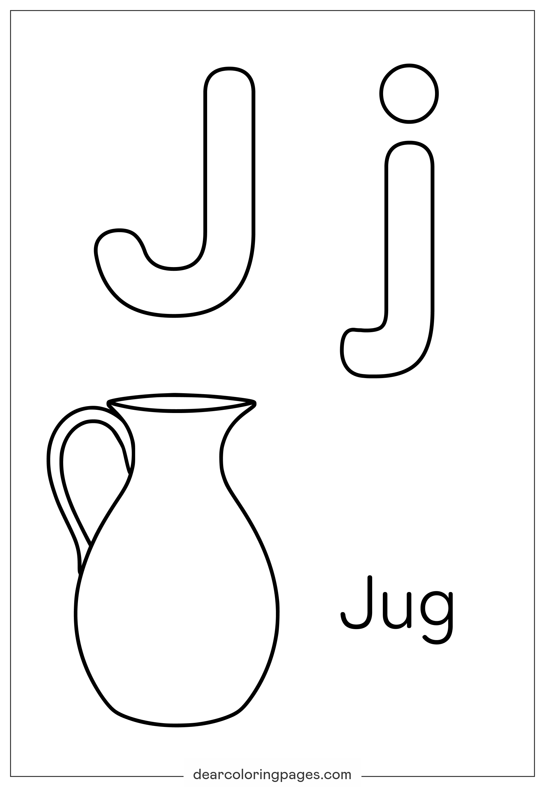 Letter J Coloring Pages - 12 Free Printable Coloring Pages