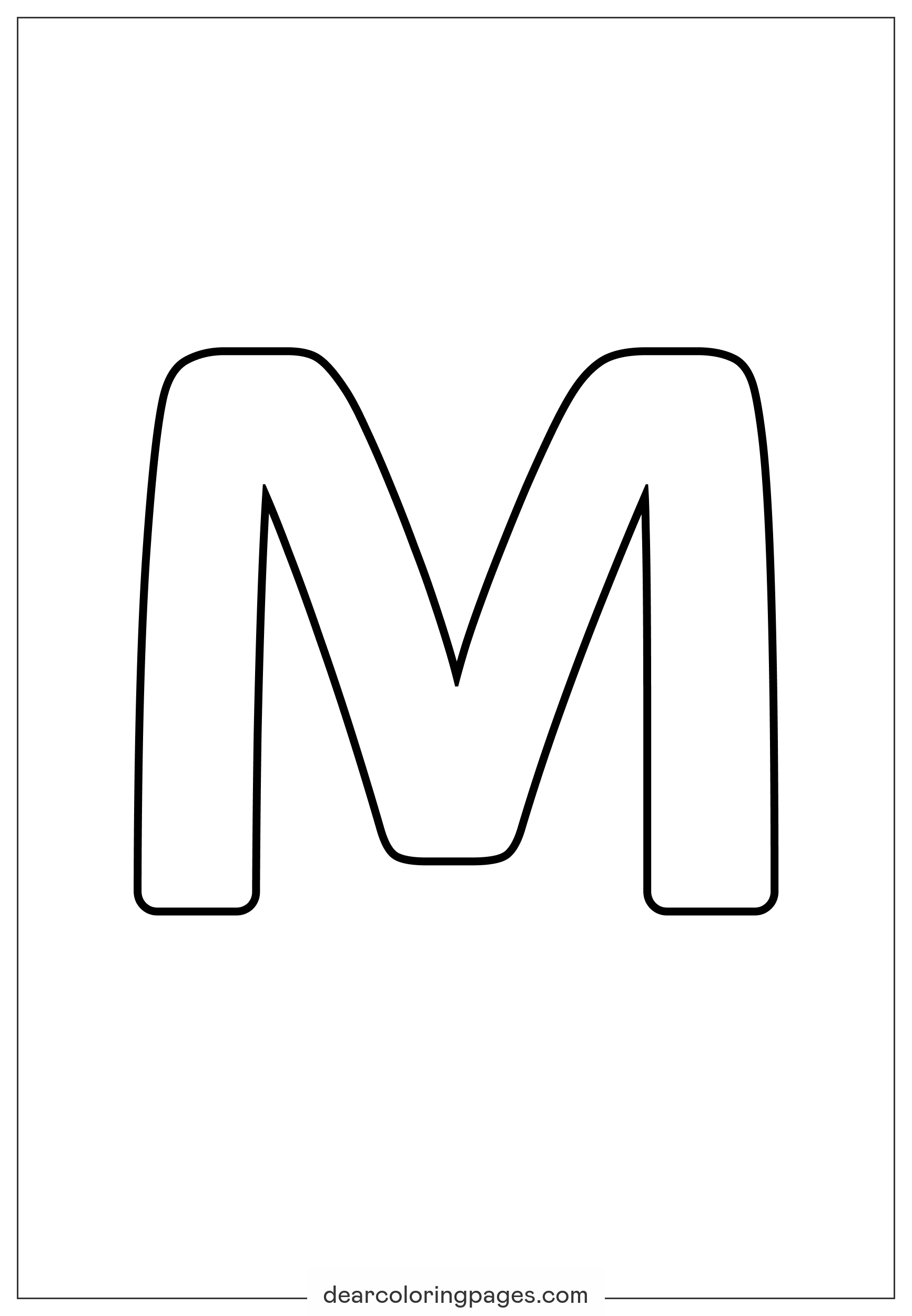 Letter M Coloring Pages - 12 Free Printable Coloring Pages