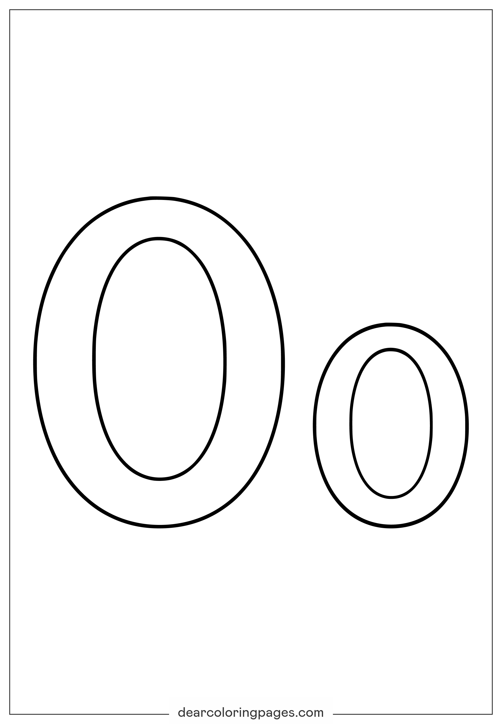 Letter O Coloring Pages - 14 Free Printable Coloring Pages
