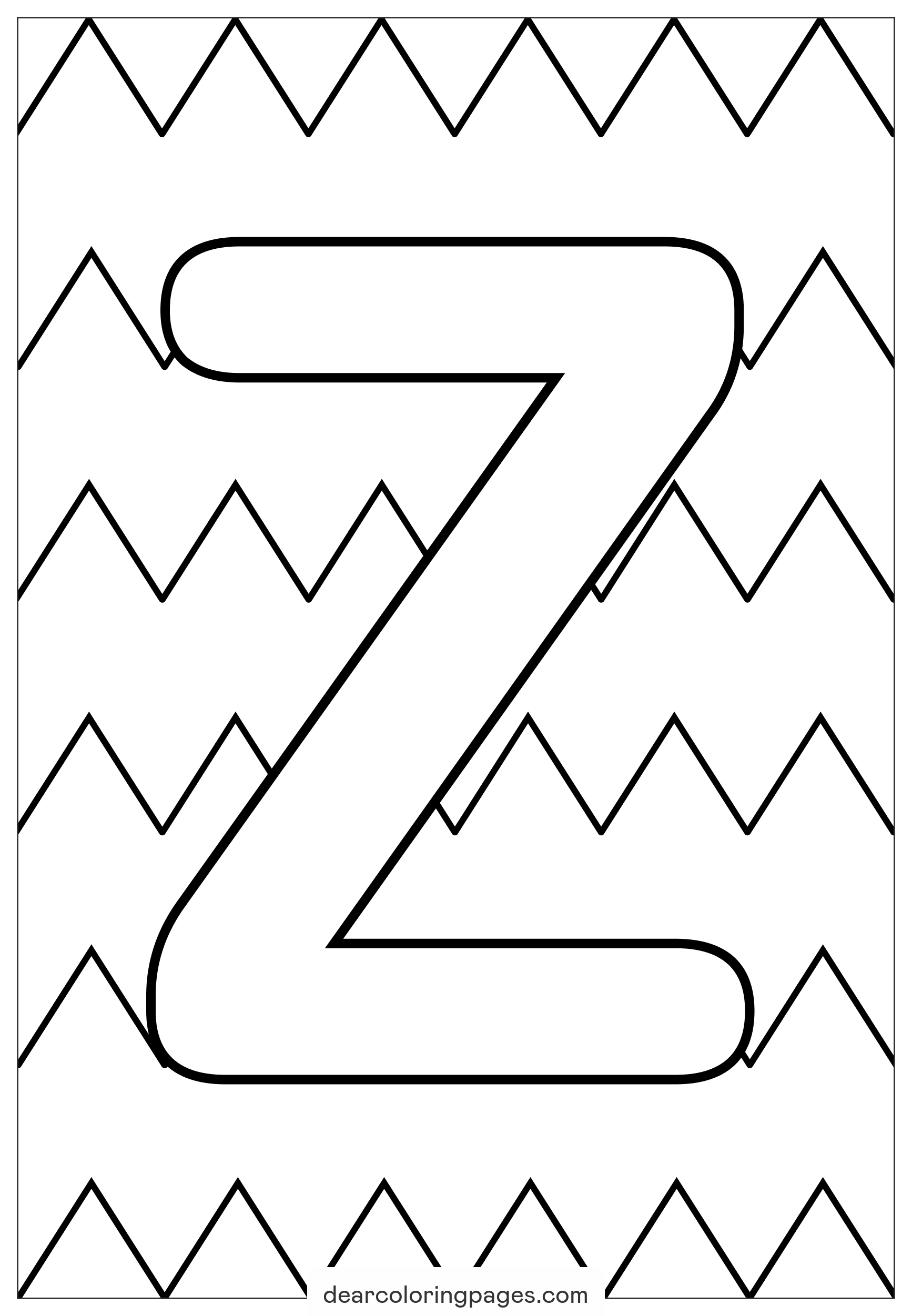 Letter Z Coloring Pages - 13 Free Printable Coloring Pages