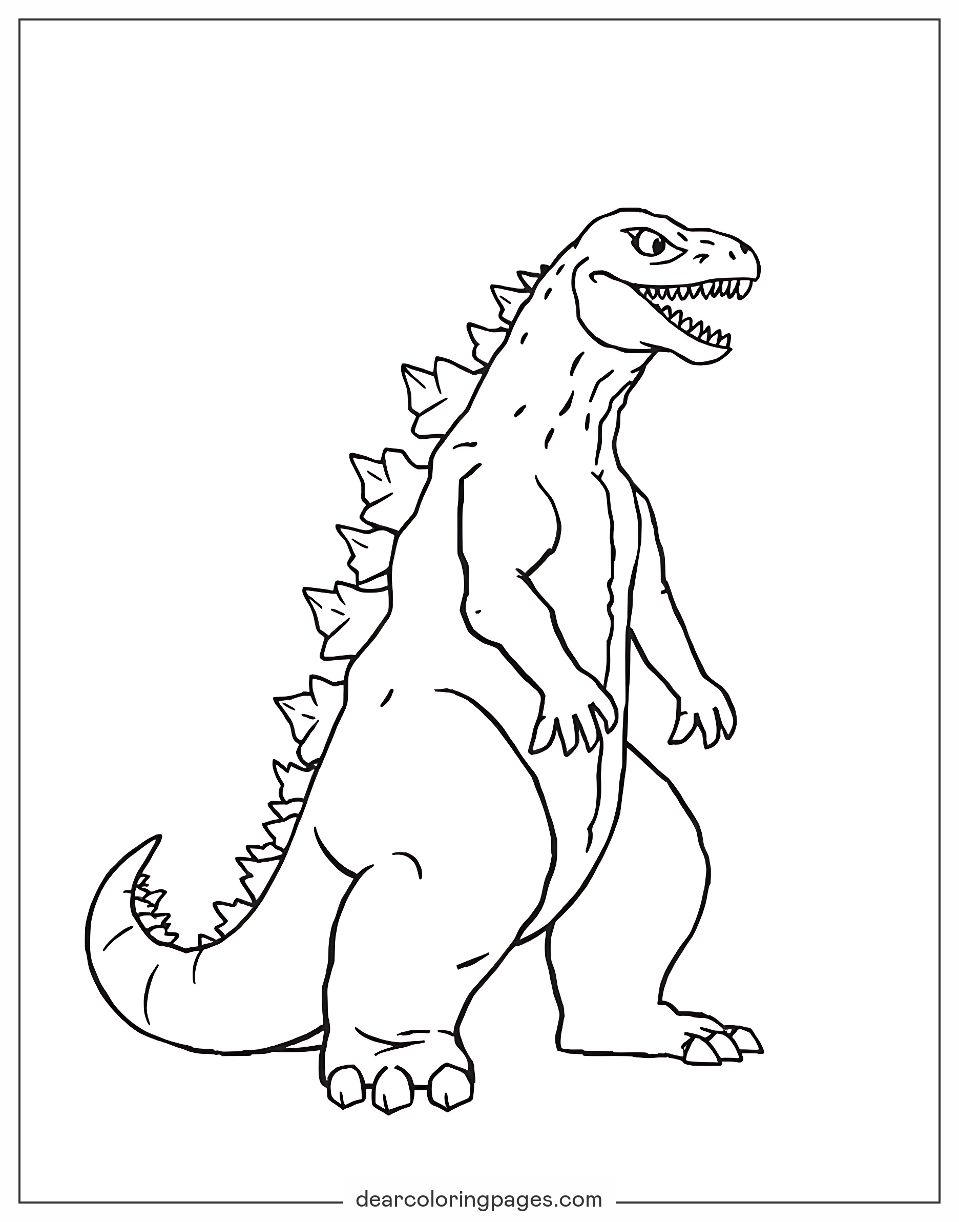 Coloriage Mostro Ungeheuer Colorare Tegninger Disegno Pintar Monstruo