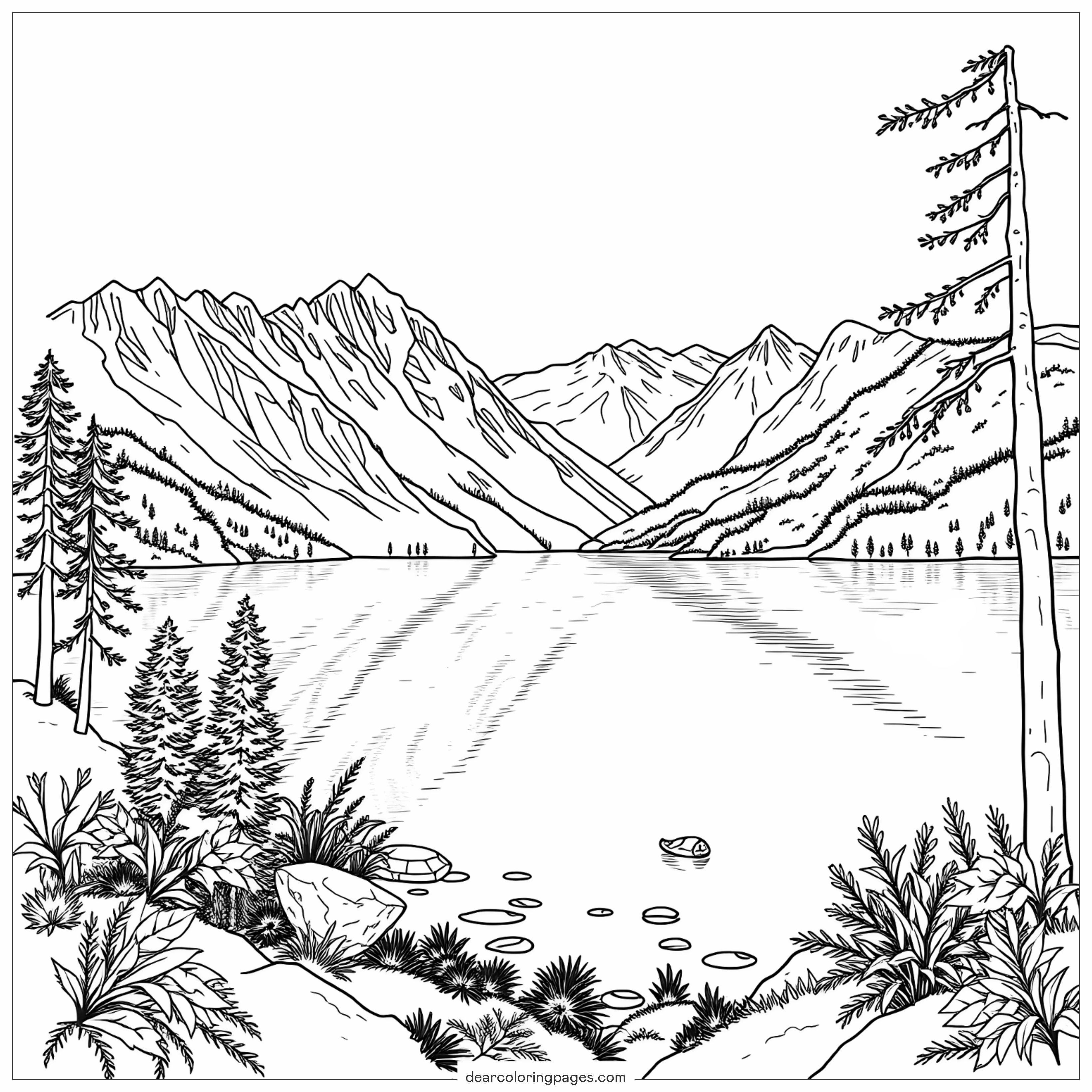 Mountain Coloring Pages - 13 Free Printable Coloring Pages