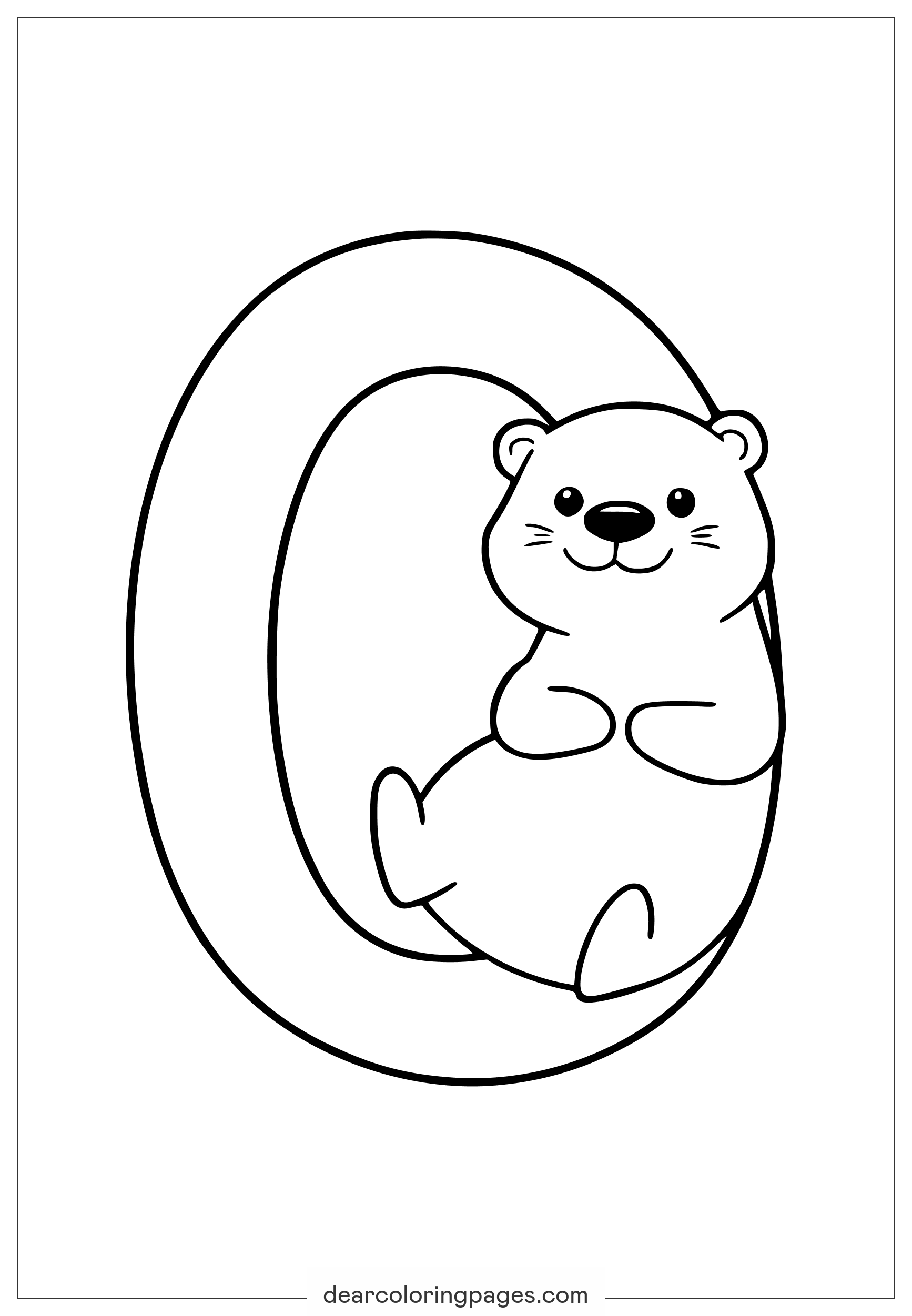 Coloriages Lettre O – 14 Dessins Gratuits