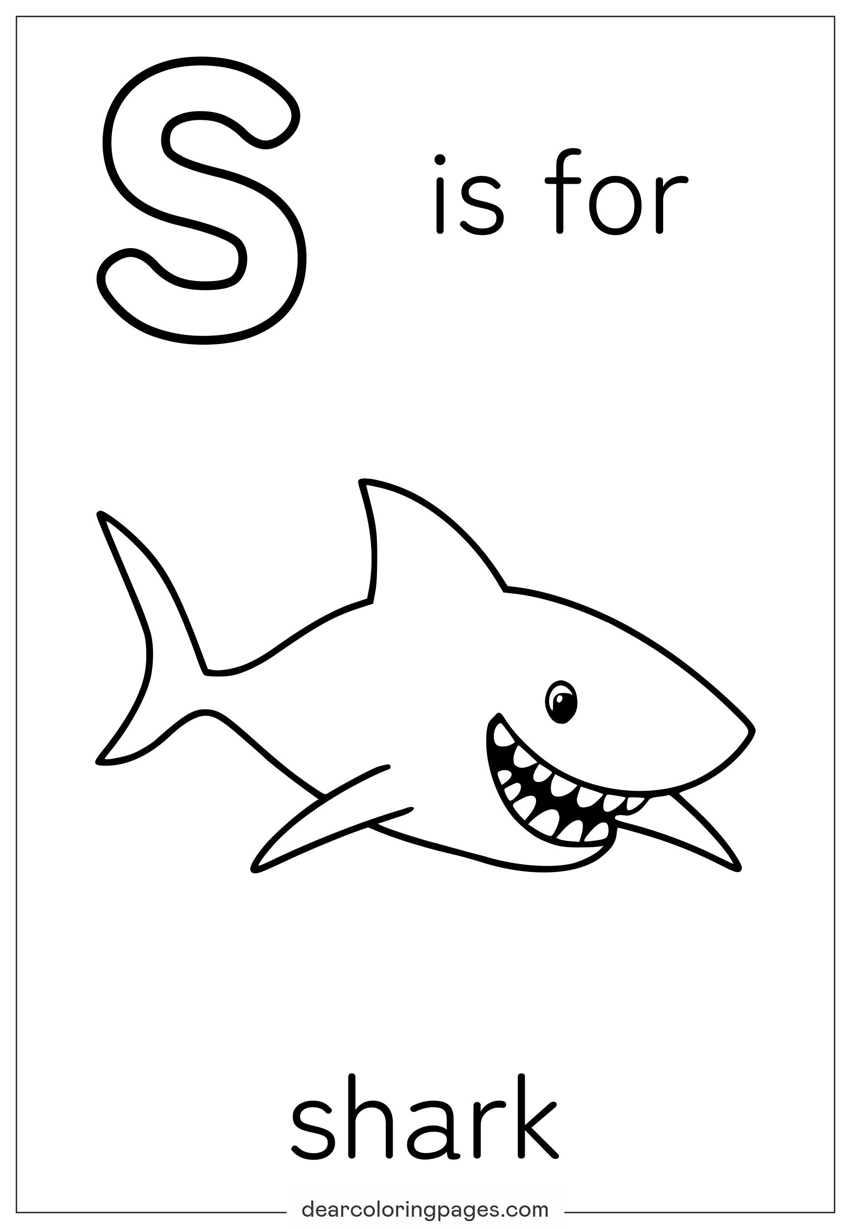 Disegni da Colorare di Squalo - 16 Design Gratuiti